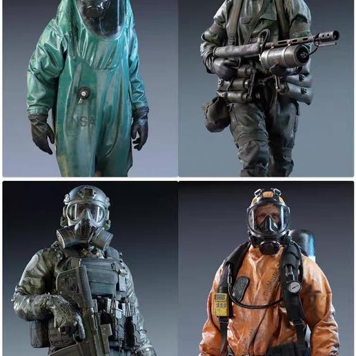 🫡 Biochemical soldier・ OBJ File for 3D printing・Cults