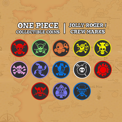 Download 3 3D models from One Piece Collectible Coins listed by Kryator ...