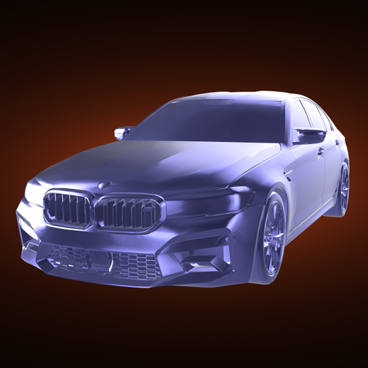 OBJ file BMW M5 Competition F90 2021 🏠 ・3D printer model to download・Cults