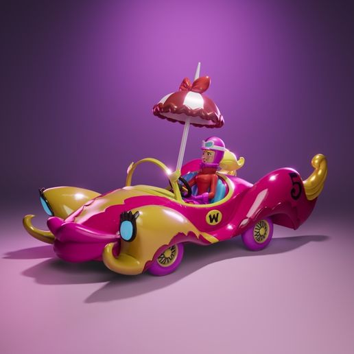 👾 Compact Pussycat - Penelope Pitstop - The Wacky Races・ 3D File for 3D ...