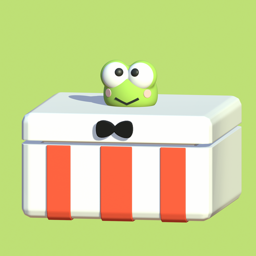 Archivo STL Keroppi sanrio box 📦 (3MF)・Diseño de impresión en 3D para ...
