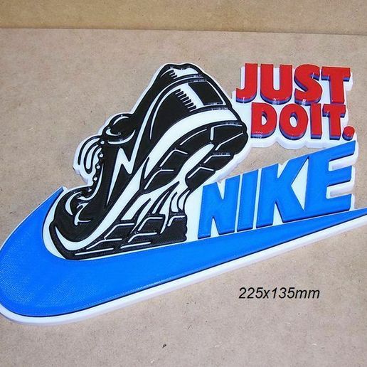 STL file Nike, shoes, sports, sign, signboard, sign, logo, print3d ...