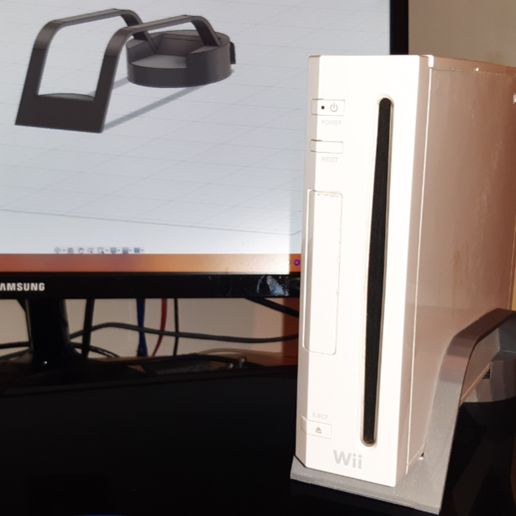 🎮 Wii Vertical Stand・ STL File for ・Cults