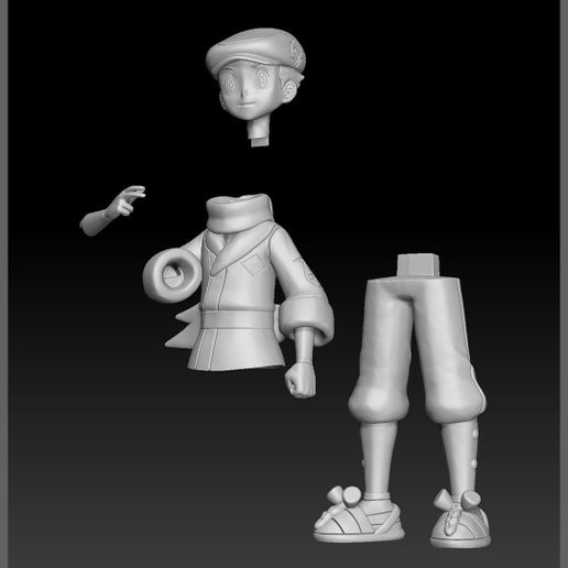 🐉 Pokemon Hisui Trainer Rei・ STL File for 3D printing・Cults