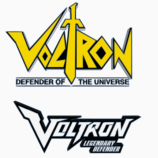 Fichier STL 2x VOLTRON Logo Display by MANIACMANCAVE3D 🖼️ ・Modèle pour ...