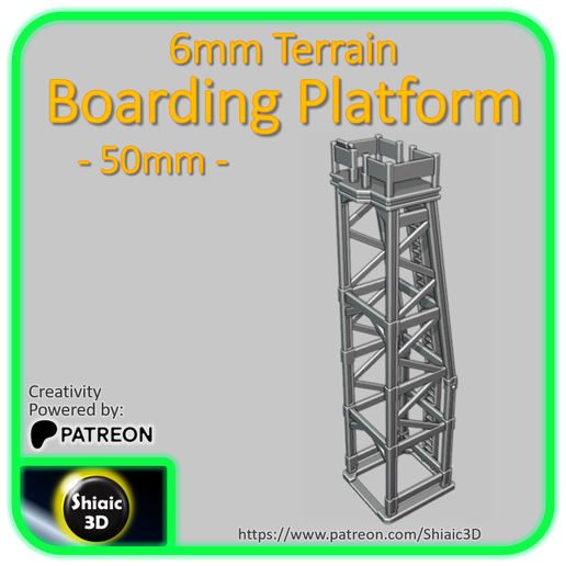 🏗️ 6mm Terrain - Boarding Platforms (Set of Four)・ 3D File for 3D ...