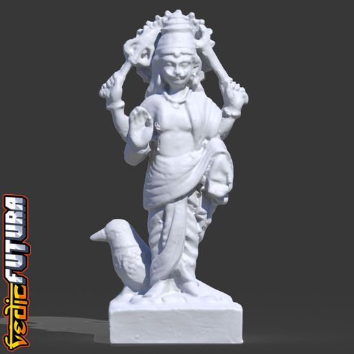 STL file The Karmic Governor: Lord Shani or Planet Saturn 🪐 ・3D ...