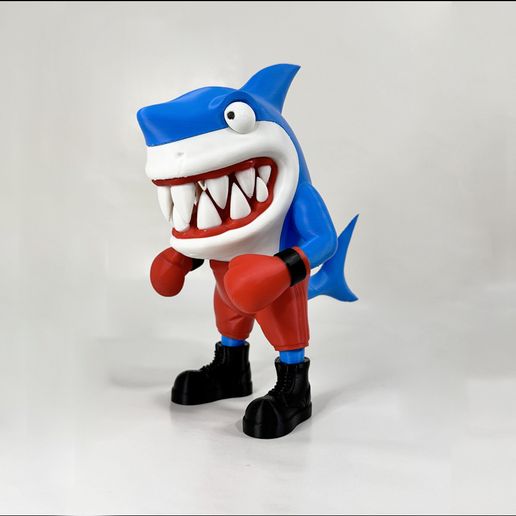 🦈 Shark Boxer! Multi-colored(Multipart / 3MF)・ 3MF File for 3D printing ...
