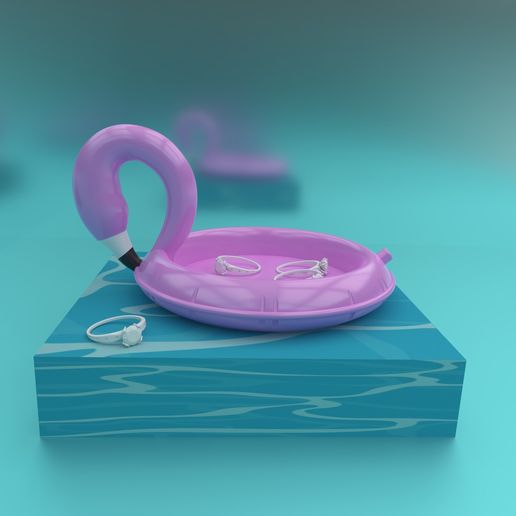 STL file Flamingo Float Dish - 3D Model 🦩 ・3D printer design to ...