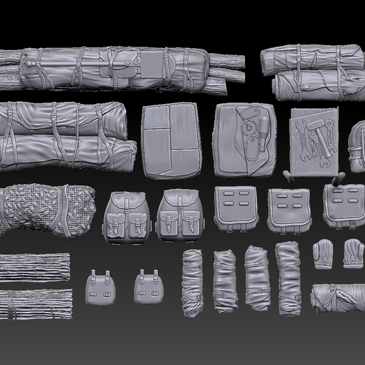🎲 MA Models 3D ww2 Sets of Accessories 1_35・ STL File for 3D printing・Cults