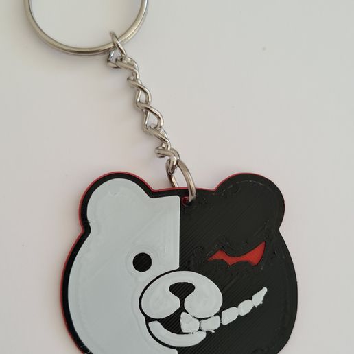 STL file Monokuma keychain 🗝️ ・Model to download and 3D print・Cults