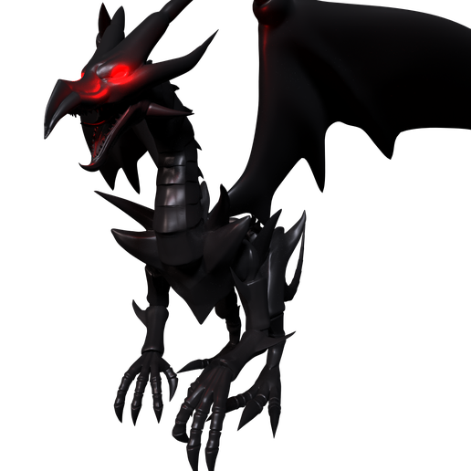 👀 Red eyes black dragon・Free 3D File for 3D printing・Cults