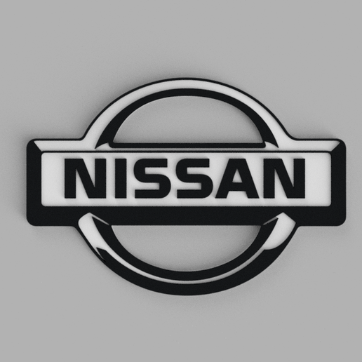 Free STL file Nissan Logo Auto Frame Wall 🖼️ ・3D printing idea to ...