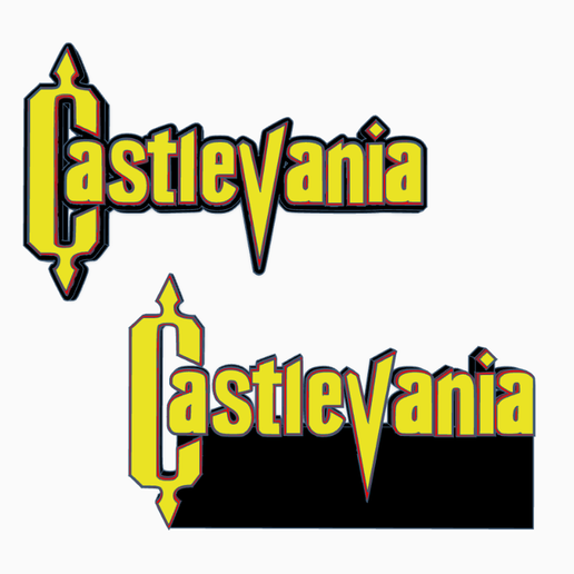 STL file 2x CASTLEVANIA Logo Display by MANIACMANCAVE3D 🎮 ・3D printing ...