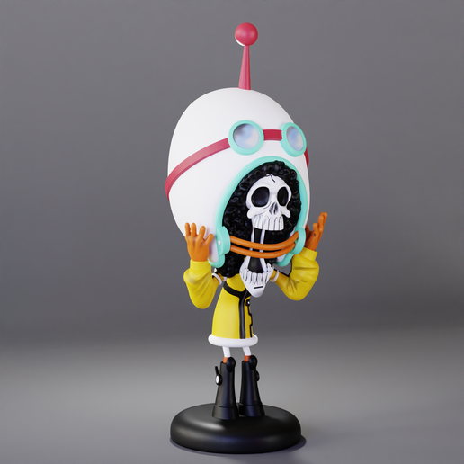 👾 Brook-One Piece-3dprint・Free 3D File for 3D printing・Cults