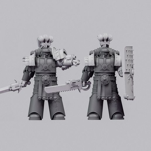 🛡️ UPSCALED Blitzboys shield & wrist-gun expansion・ 3D File for 3D ...