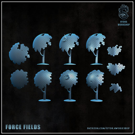 🛡️ Force fields・ 3D File for 3D printing・Cults