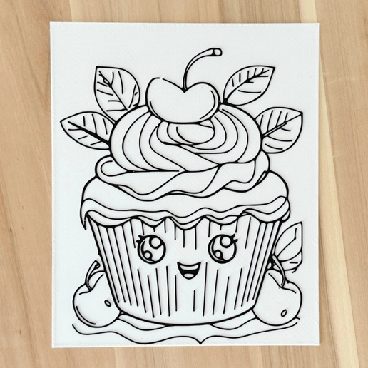 muffin coloring page