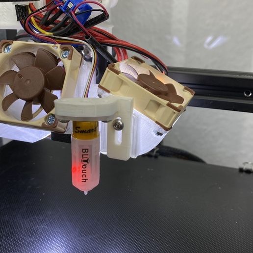 🧞‍♂️ CR-10 / Ender 3 Dual 40mm Part Cooling Fan Ductinator + Bltouch ...
