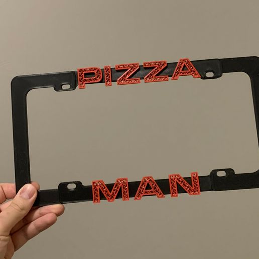 🖼️ Modular License Plate Frame - 4-Piece Design for Printing on Any Bed ...