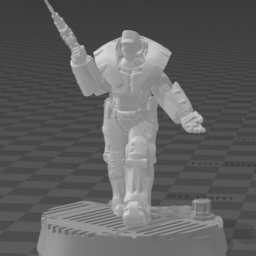 🎲 Enclave officers PA squad from Fallout・Free OBJ File for 3D printing ...