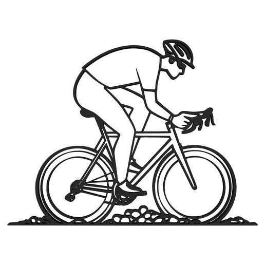 DXF file Cyclist 🚲 (SVG)・3D printer model to download・Cults