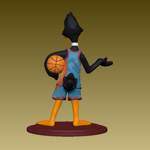 🦆 daffy duck from space jam looney tunes and basketball nba・ STL File ...