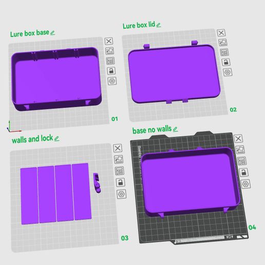 📦 Lure Box (100mm x 150mm / 4" x 6")・ STL File for 3D printing・Cults