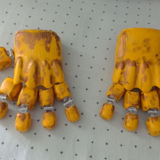 3D 打印 弗雷迪五夜》可穿戴手套 Springbonnie/Yellow Rabbit Hands FNAF movie・Cults