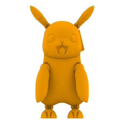🦸 Pikachu - ARTICULATED POSEABLE ACTION FIGURE 120mm・ OBJ File for 3D ...
