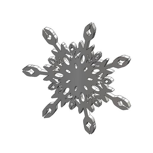 ️ Snowflake・ STL File for 3D printing・Cults