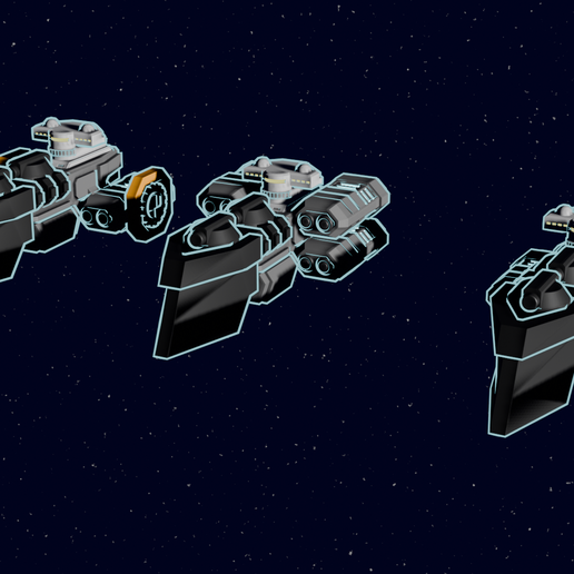Free STL file Space dwarf small ship 7 🛰 ・3D print model to download・Cults
