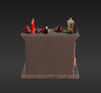 🔥 Festive Hearth Model – Roaring Fire with Stockings and Decorations ...