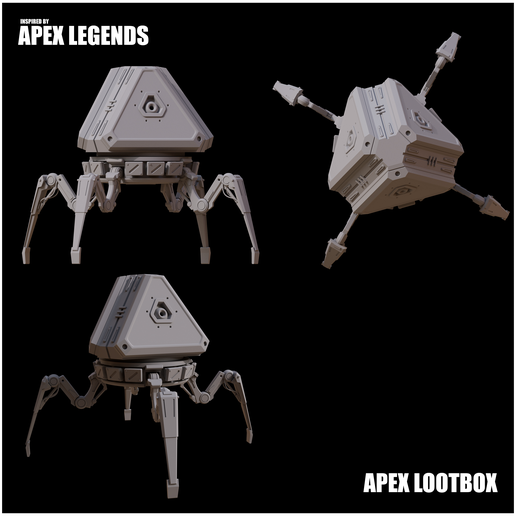 🦸 Apex Lootbox inspired by Apex Legends STL Files for 3D Printing・ 3D ...