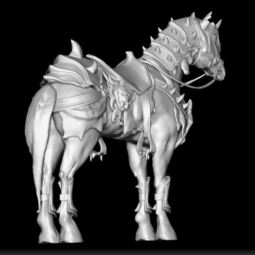 🐎 Hell Horse Figurine・ STL File for 3D printing・Cults
