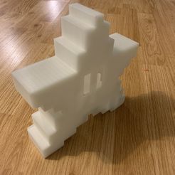 3D print Pixel tree topper star・Cults