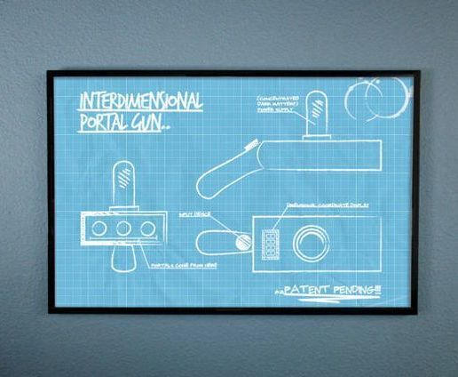how to draw ricks portal gun