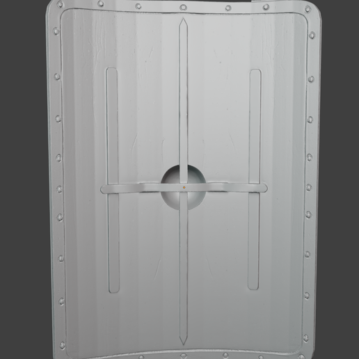 🛡️ Roman Shield (Scutum)・ STL File for 3D printing・Cults