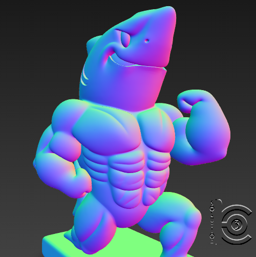 🦈 Muscle Shark - Ocean Heavyweight Champion・ STL File for 3D printing・Cults