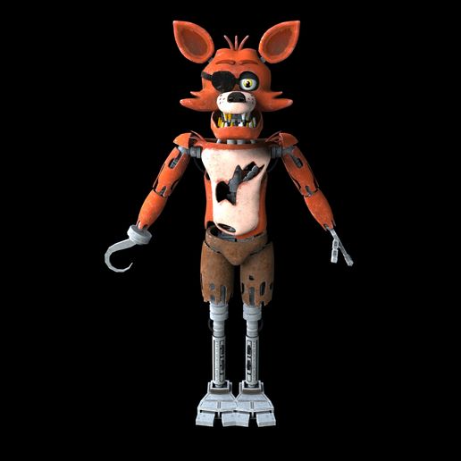🎭 FNAF 1 Foxy Full Body Wearable Costume with Head for 3D Printing・ 3D ...