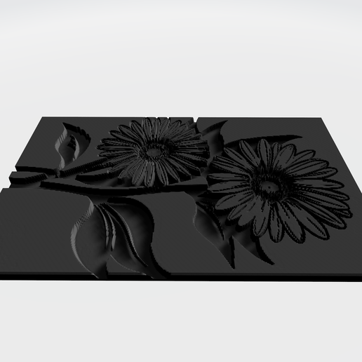 💐 3D Daisy Flower・Free STL File for 3D printing and CNC machining ...