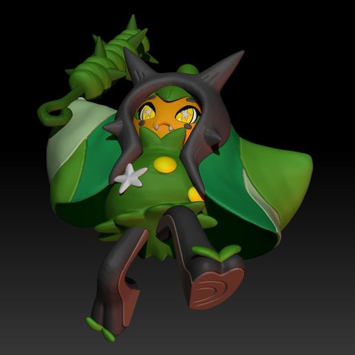 🐉 Pokemon Ogerpon・ STL File for 3D printing・Cults