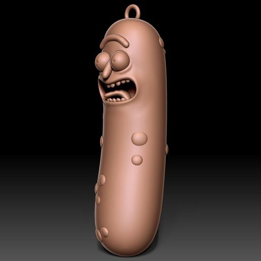 Free STL file Pickle Rick keychain 🗝️ (OBJ)・Design to download and 3D ...