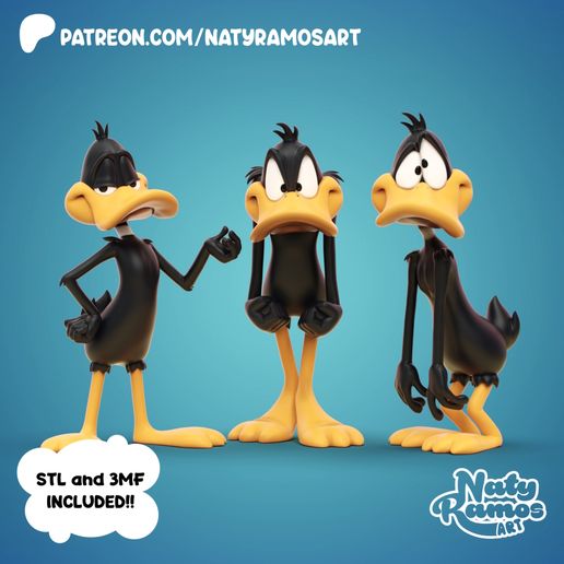 🦆 LUCAS DUCK x 3・ STL File for 3D printing・Cults