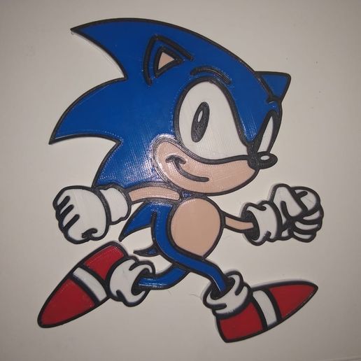👽 Sonic Multicolor・ STL File for ・Cults