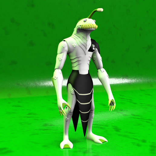🦸 Ben 10 Classic - Ripjaws 3d Action Figure Model・ 3D File for 3D ...