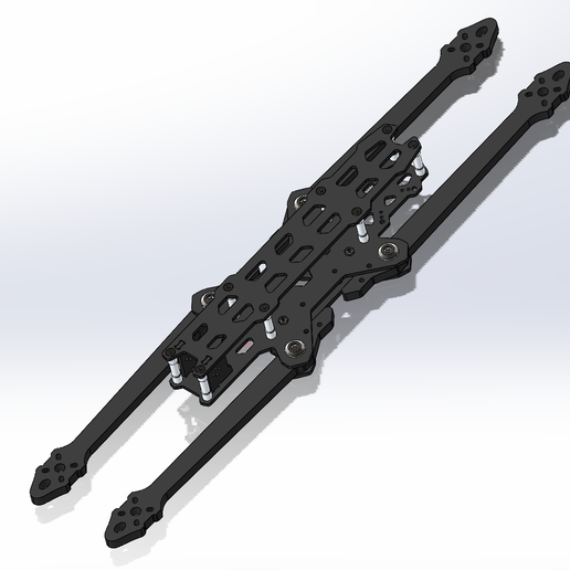 🖼️ LX10 V2 10inch 405mm foldable drone frame (STL)・ 3D File for 3D ...