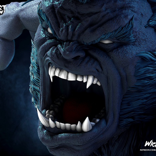 🗿 Wicked Marvel Beast Sculpture: Tested and ready for 3d printing・ 3D ...