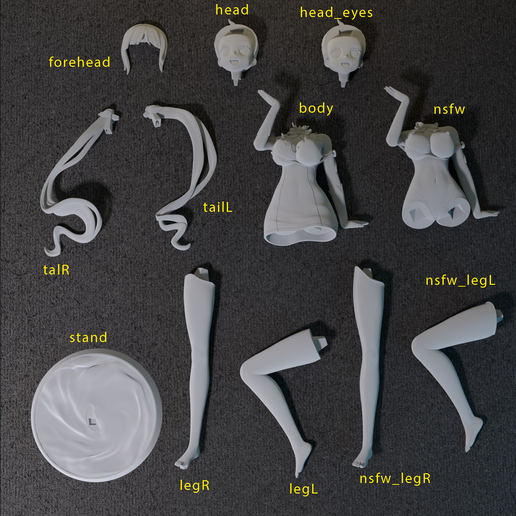 👧 SFW and NSFW Hestia from Danmachi anime・ STL File for 3D printing・Cults