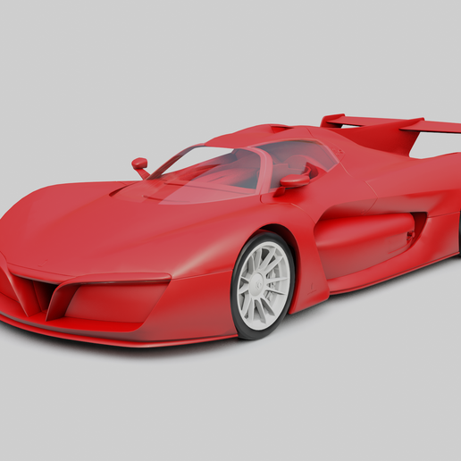 🚗 Pininfarina H2 Speed 2017・Archivo STL para Impresión 3D・Cults